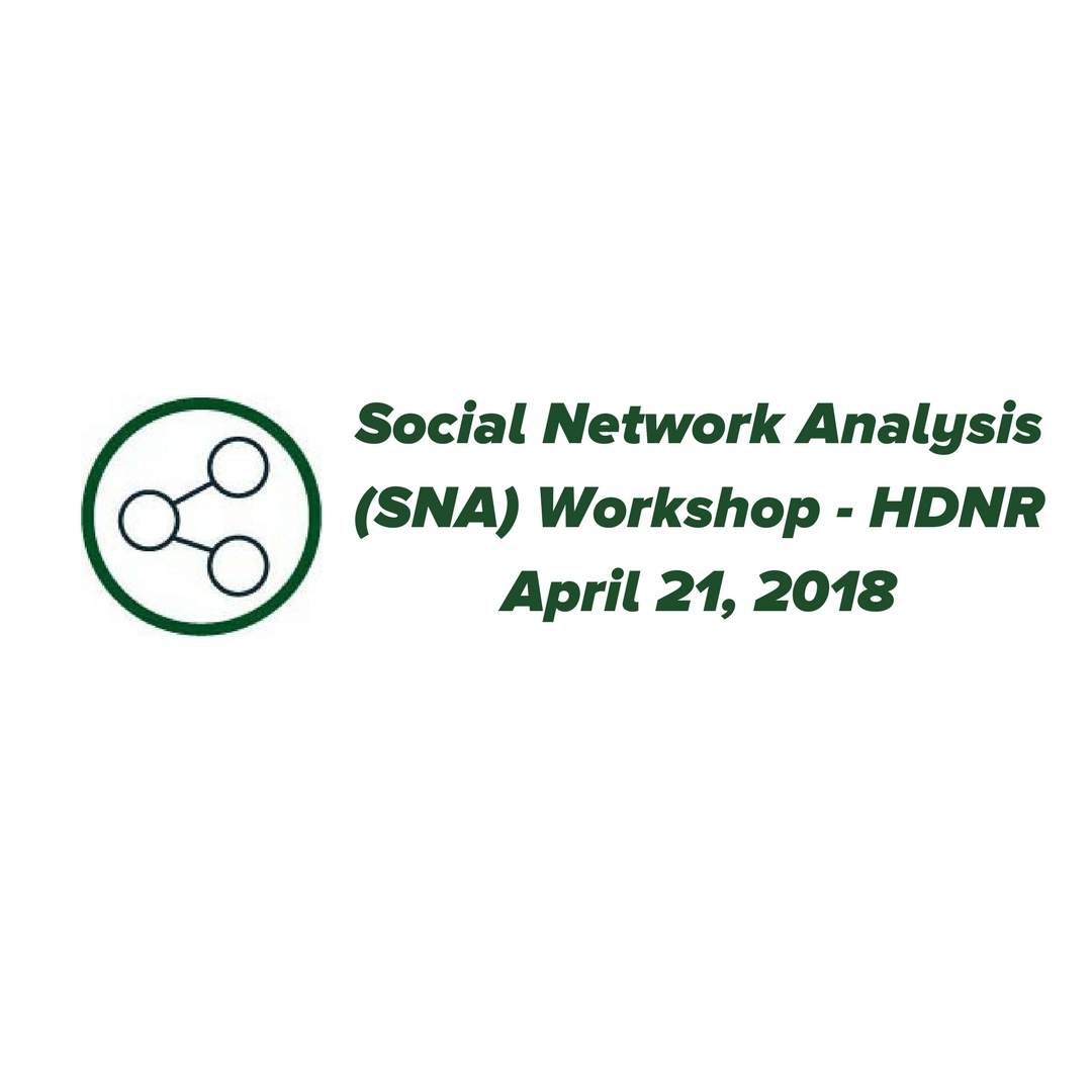 HDNR Social Network Analysis - Institute for Research in the Social ...