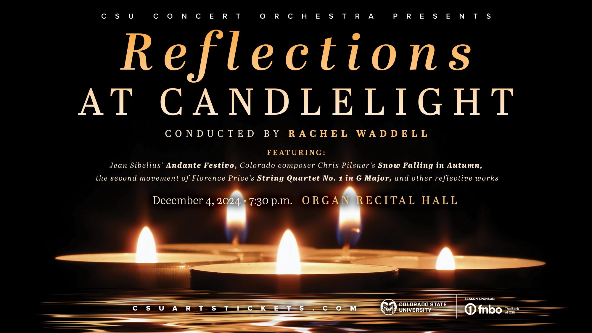 Concert Orchestra Concert: Reflections at Candlelight /FREE - Music