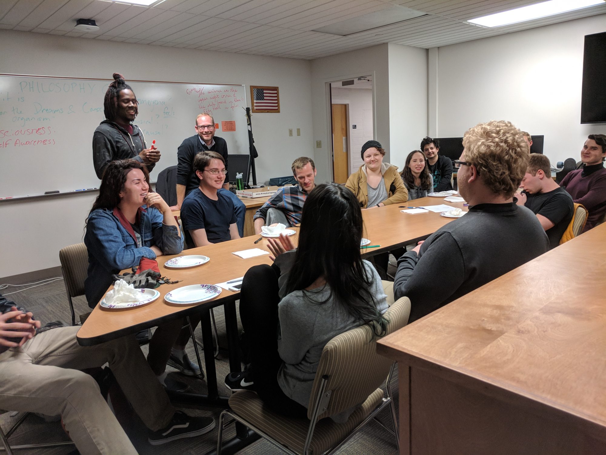 Philosophy club laughing during a discussion - Philosophy | Colorado ...