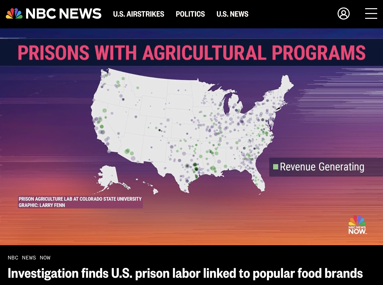 Josh Sbicca's Prison Agriculture Lab research featured by several media ...