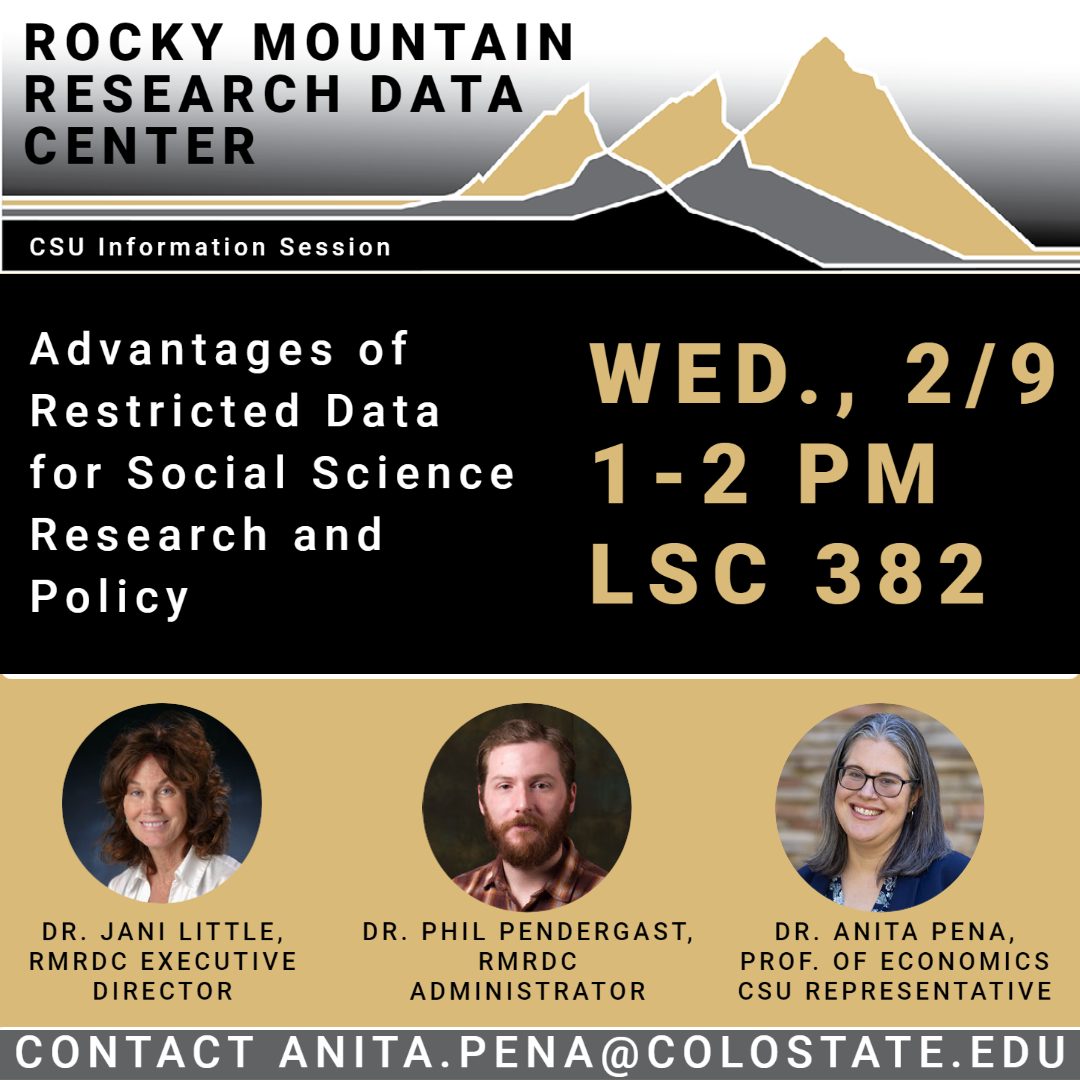 Rocky Mountain Research Data Center Information Session - College of ...